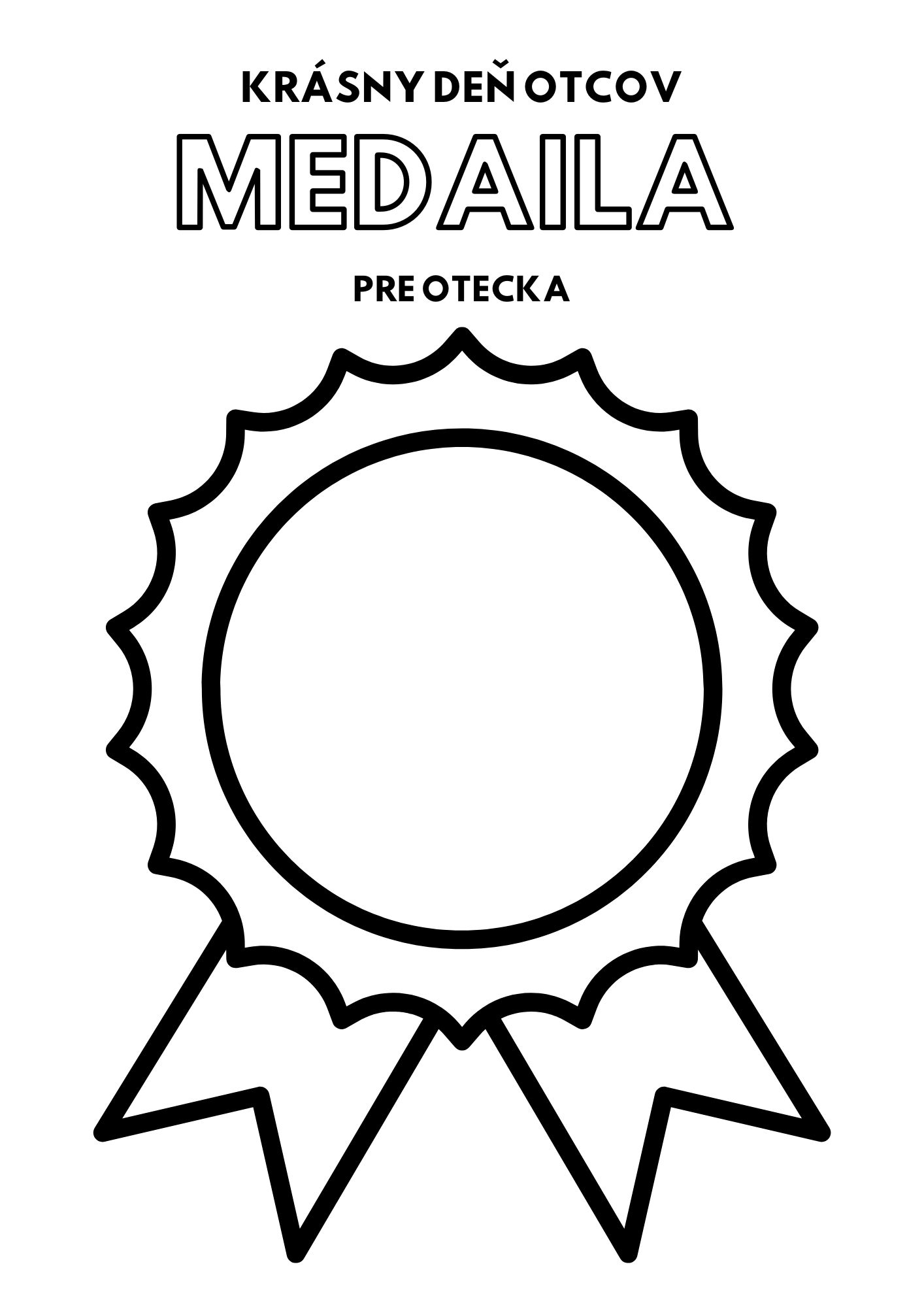 Medaila pre otecka - preučiteľky.sk